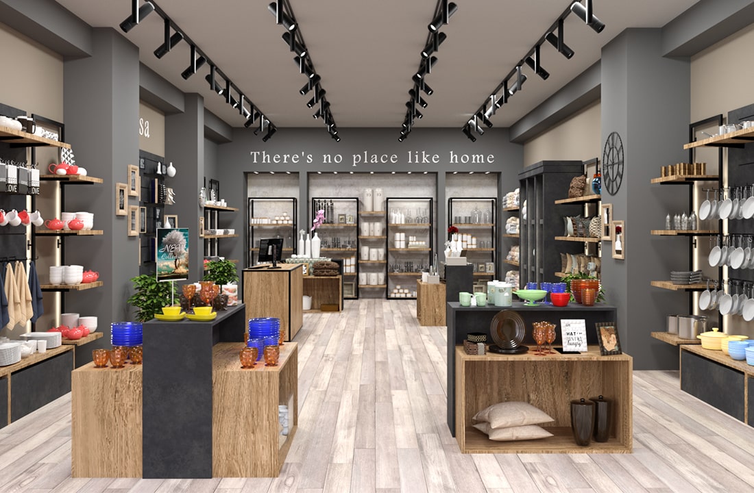 Arredamento negozi casalinghi e articoli da regalo