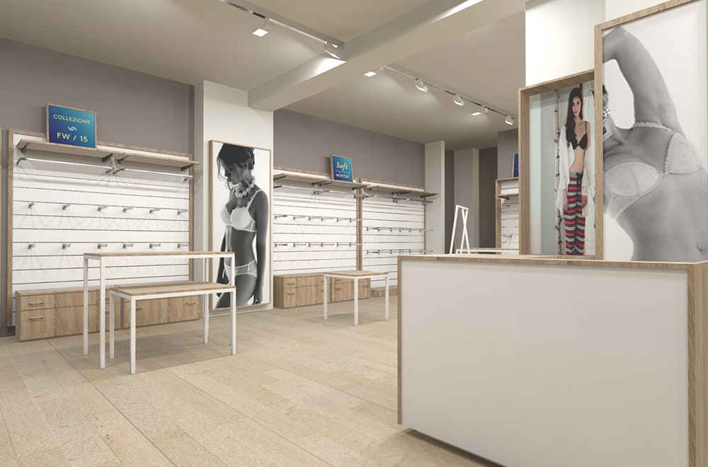 Arredamenti per negozi di intimo